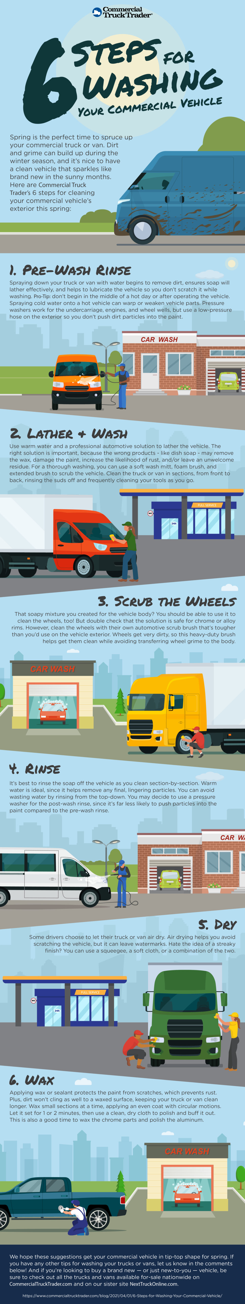 6 Steps for Washing Your Commercial Vehicle