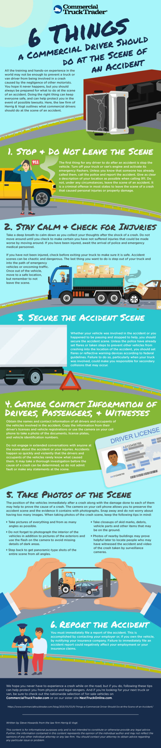 6 Things a Commercial Driver Should Do at the Scene of an Accident